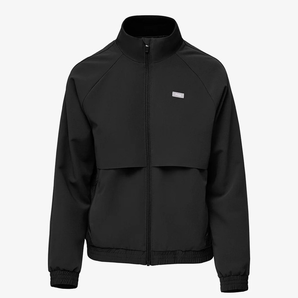 Figs | Jackets & Coats | Figs Sydney Performance Black Scrub Jacket ...